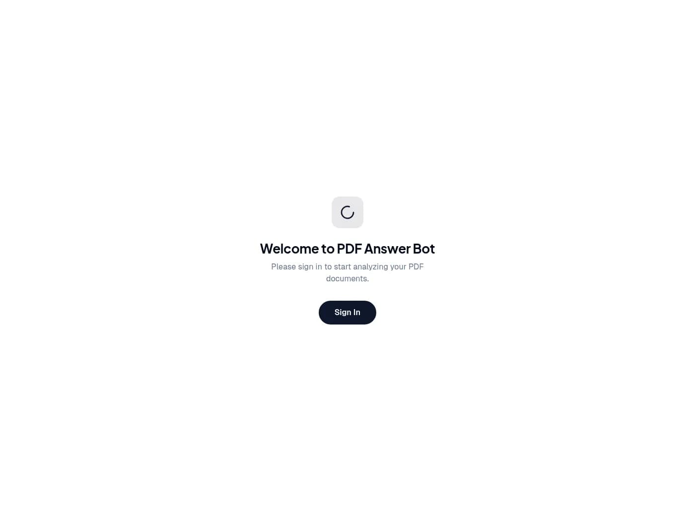 PDF Answer Bot