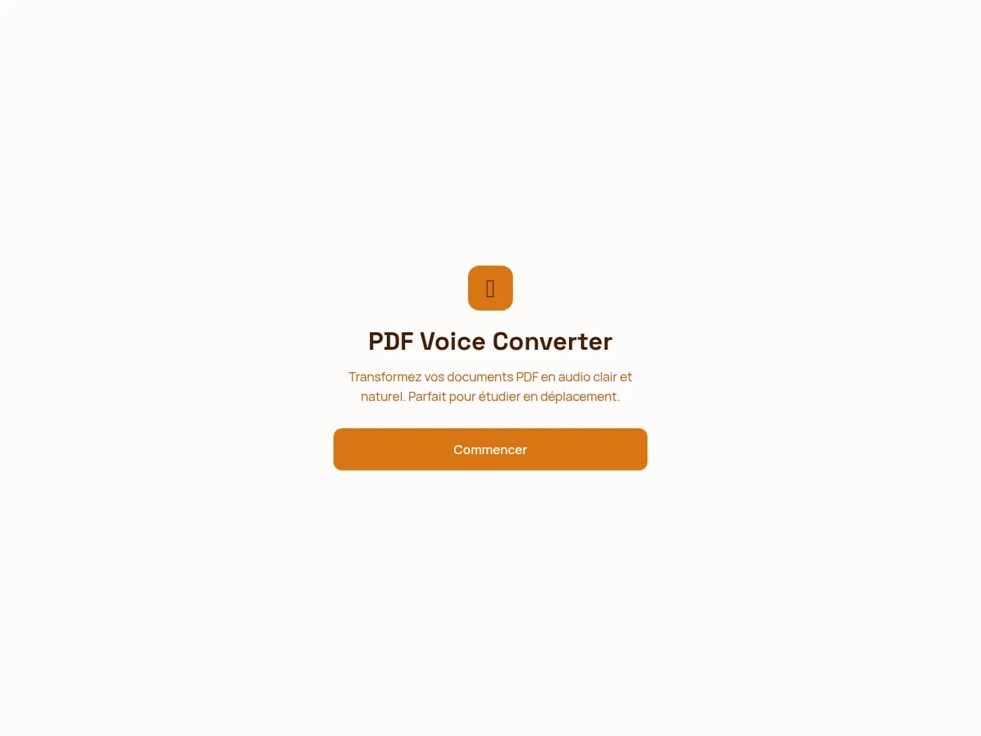 PDF Voice Converter