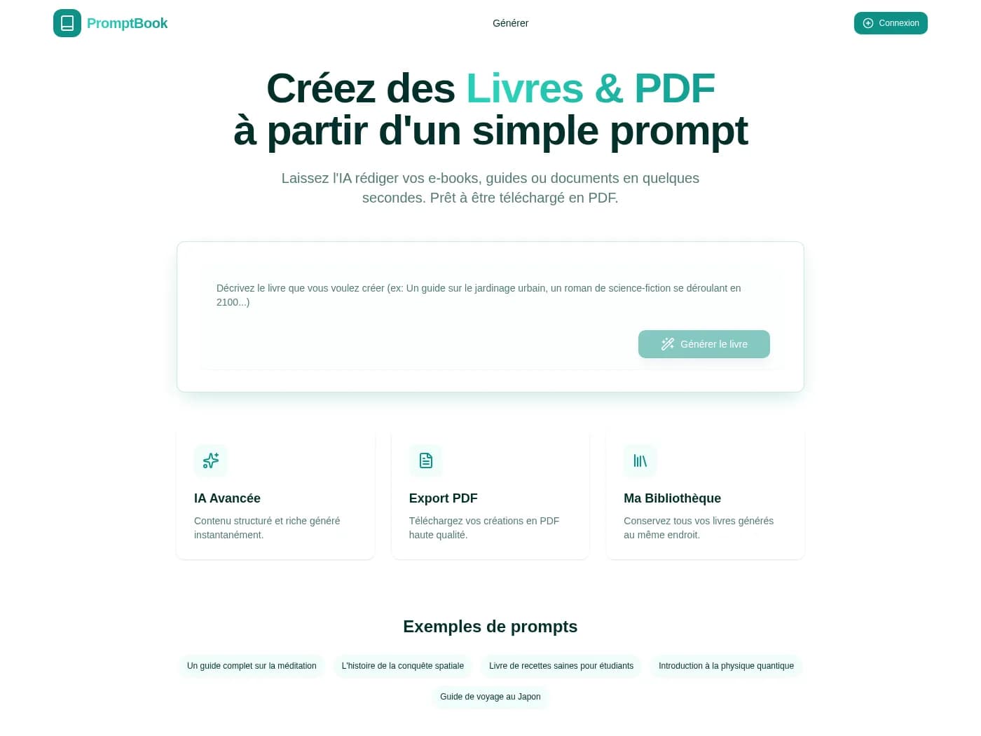 PromptBook PDF Generator