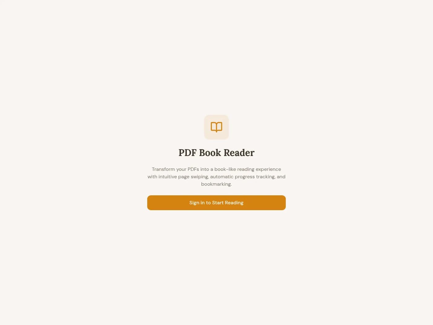 PDF Book Reader