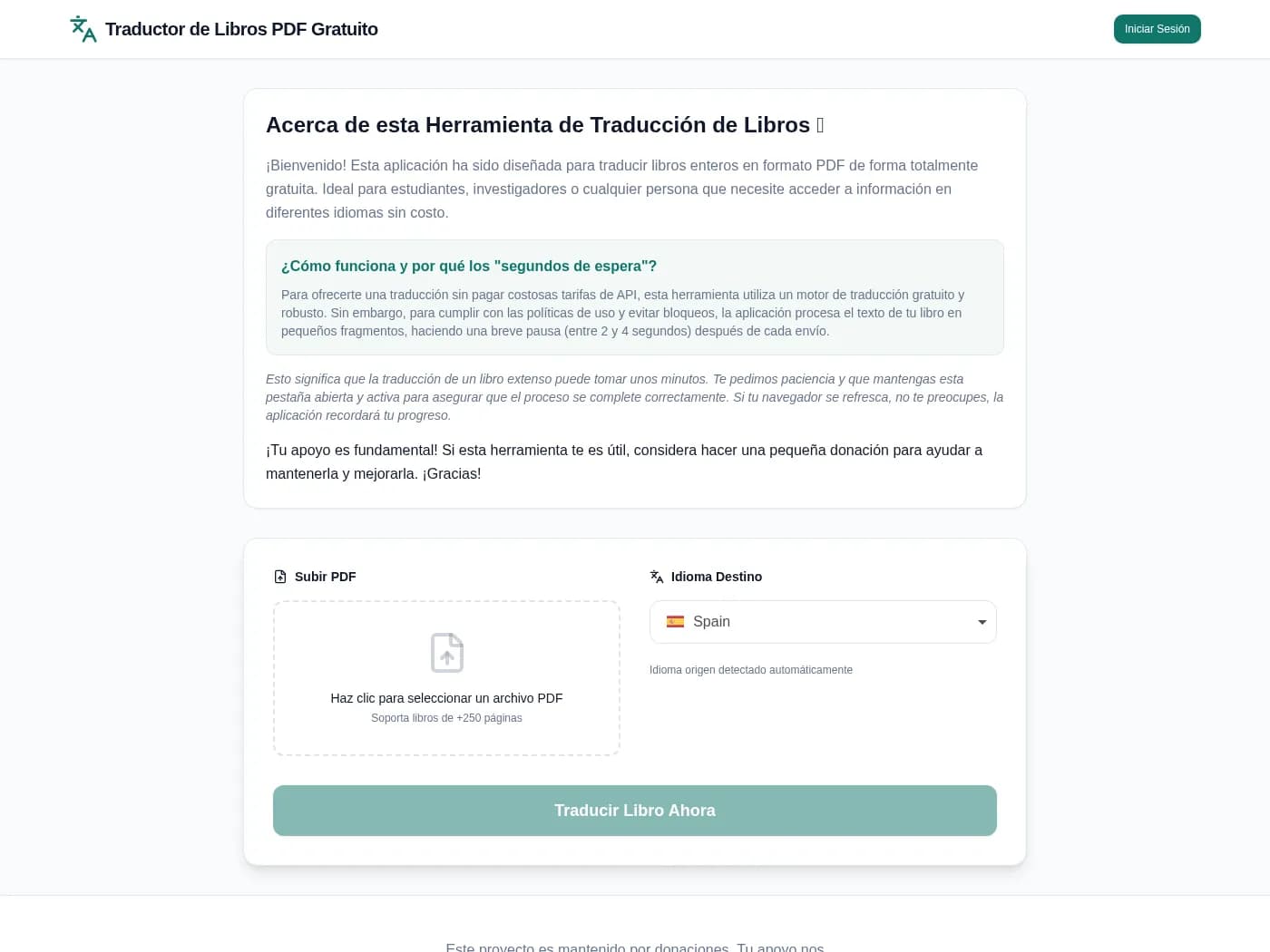 PDF Book Translator