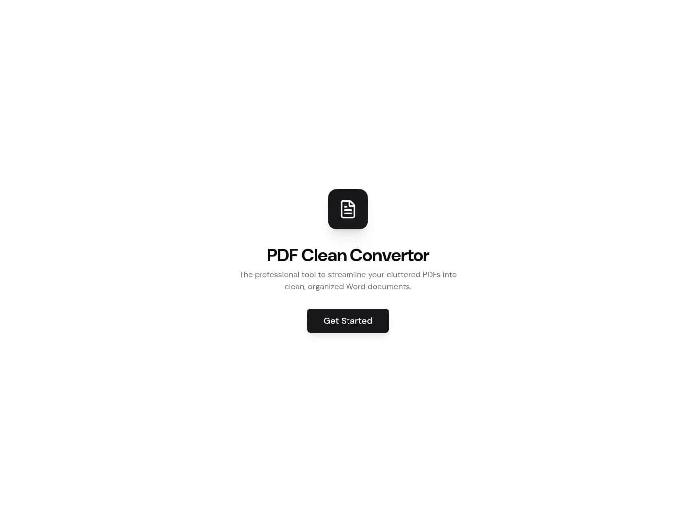 PDF Clean Convertor