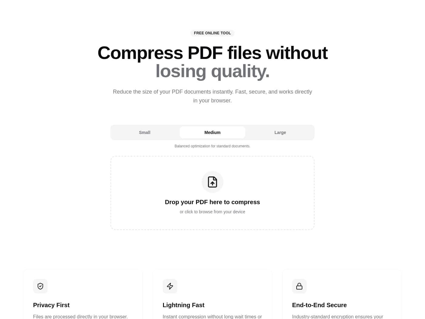 SnapPDF Compressor