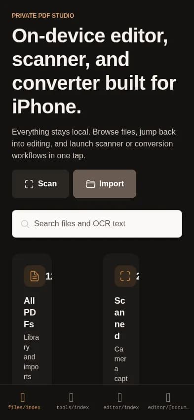 PDF Power Editor iOS
