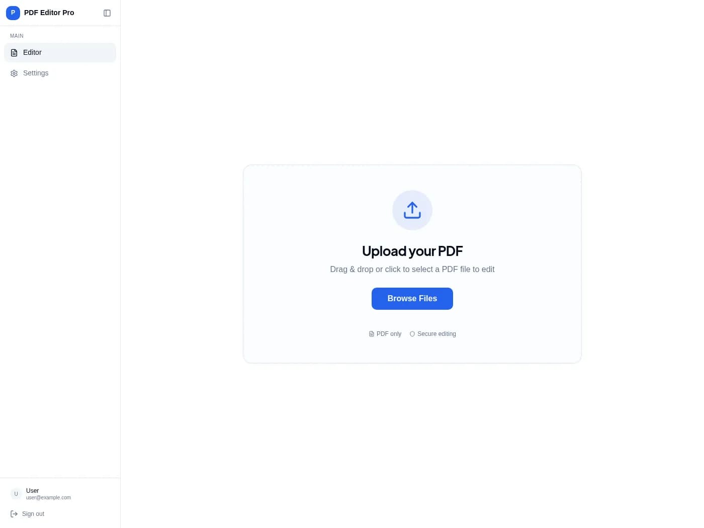 PDF Editor Pro