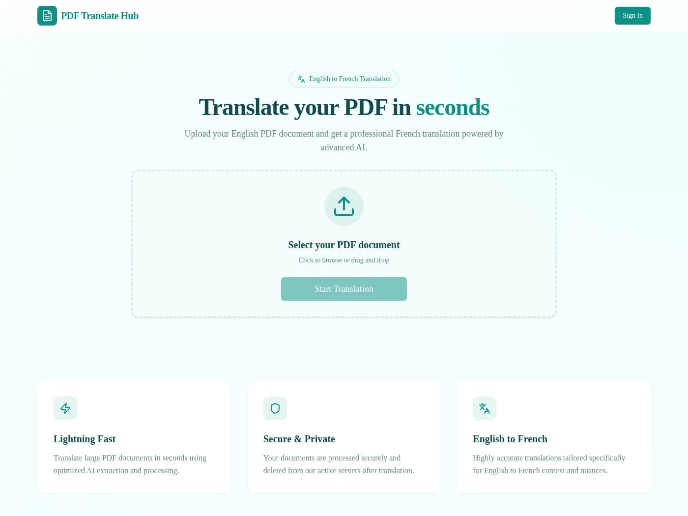 PDF Translate Hub