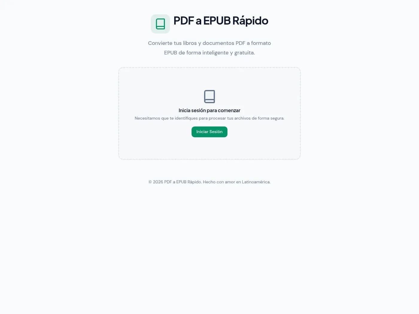 PDF a EPUB Rápido