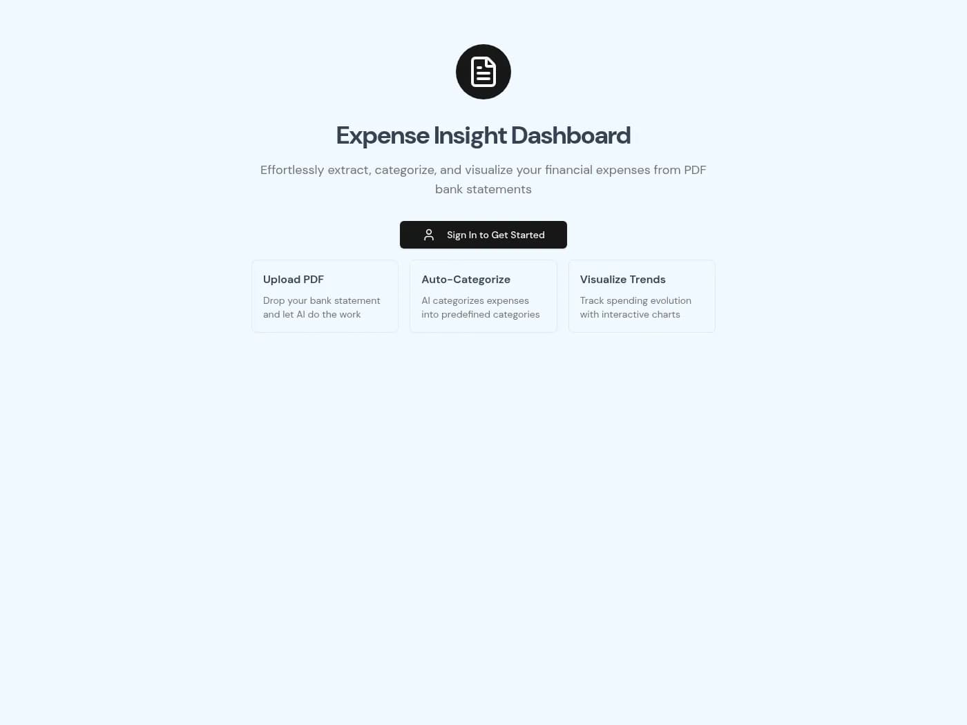 Expense Insight Dashboard