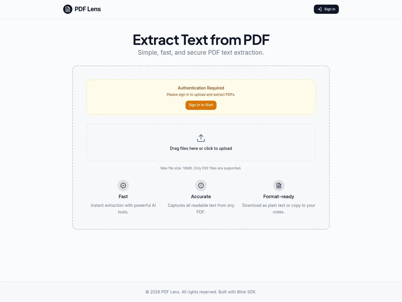 PDF Extractor Web Tool