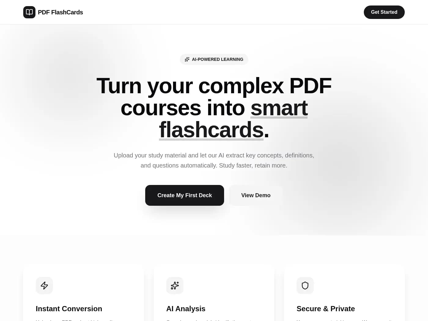 PDF FlashCard Generator