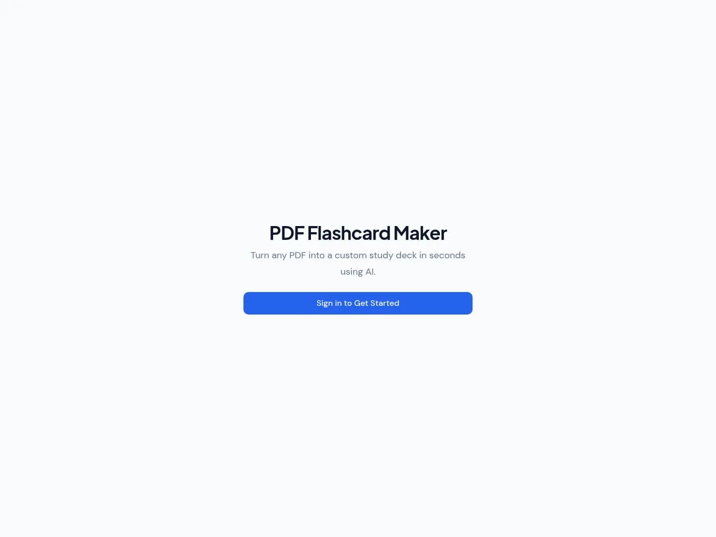 PDF Flashcard Maker