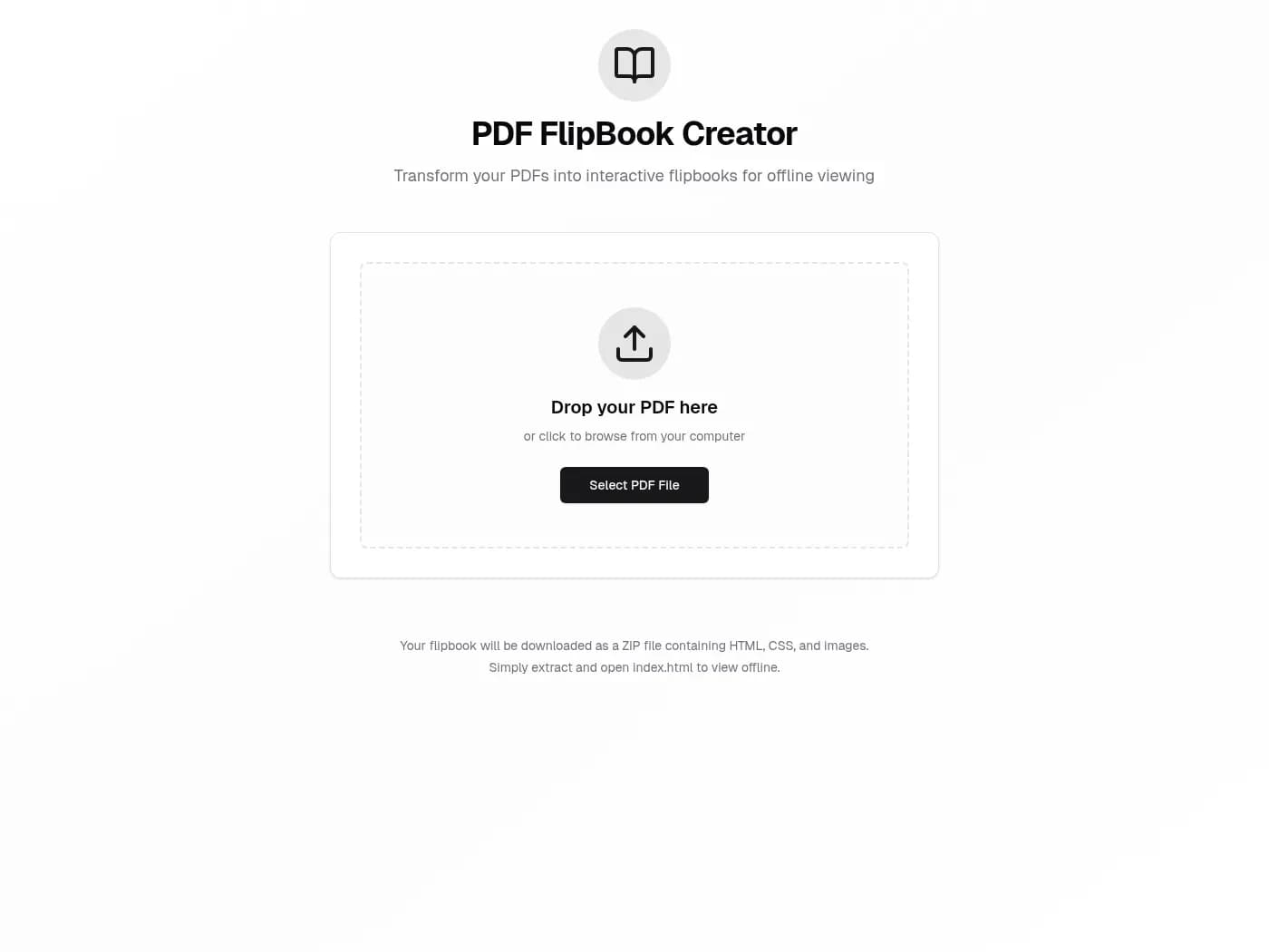 PDF FlipBook Creator