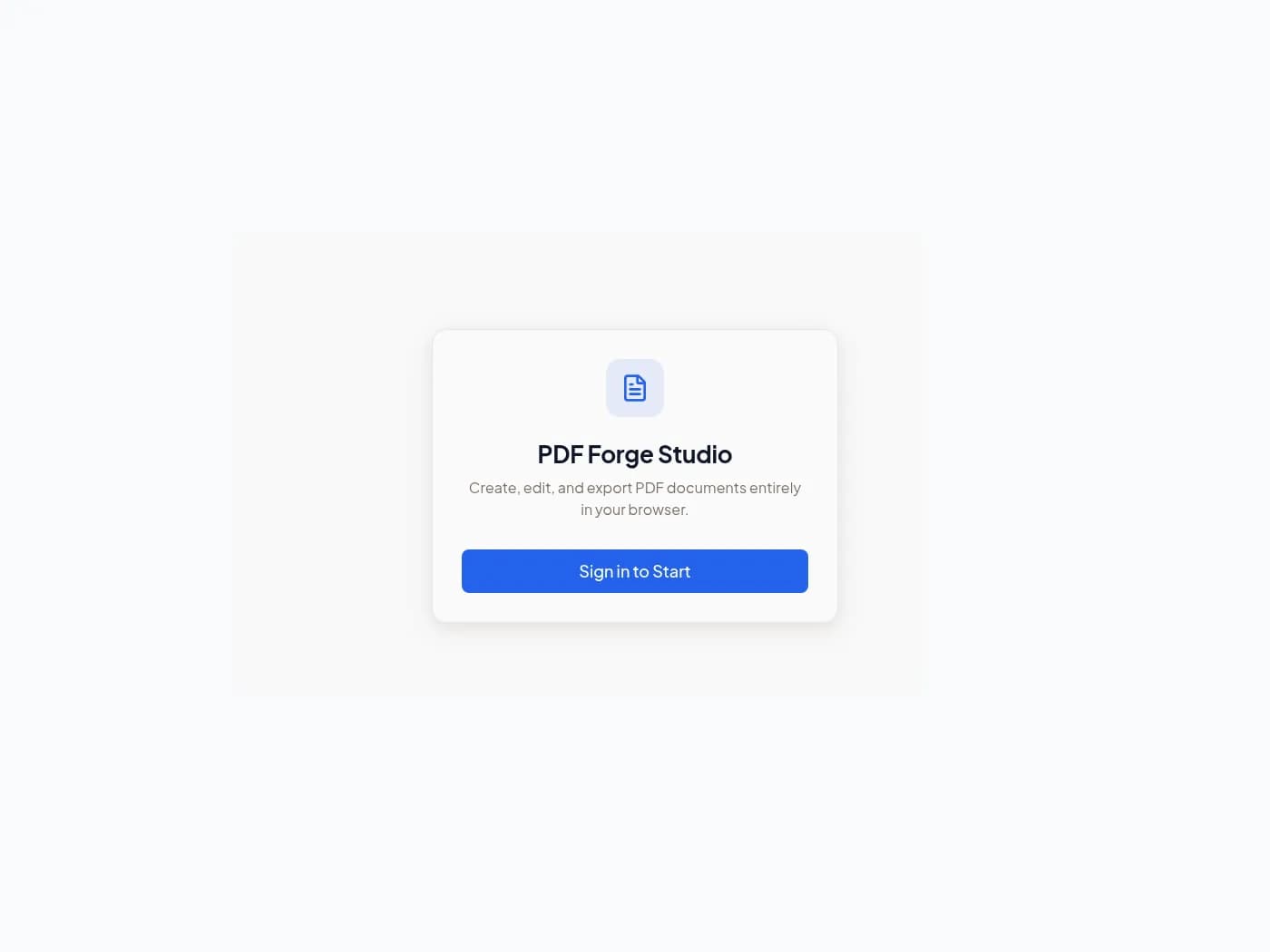 PDF Forge Studio
