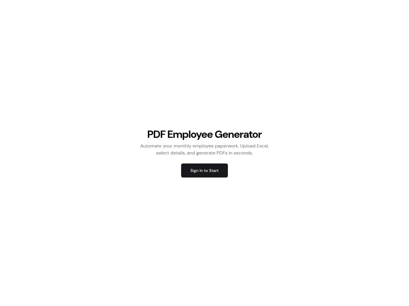 PDF Employee Generator
