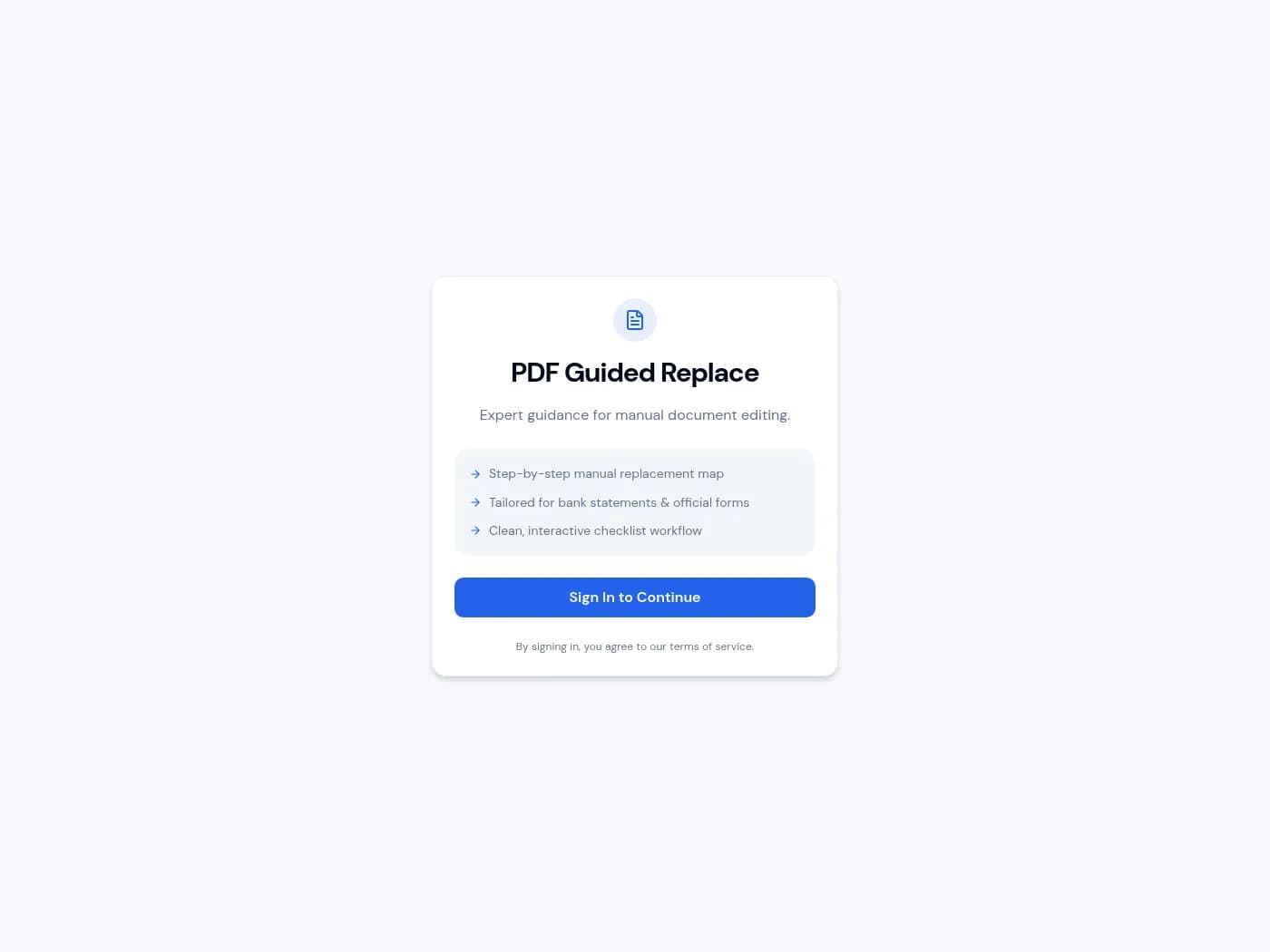 PDF Guided Replace
