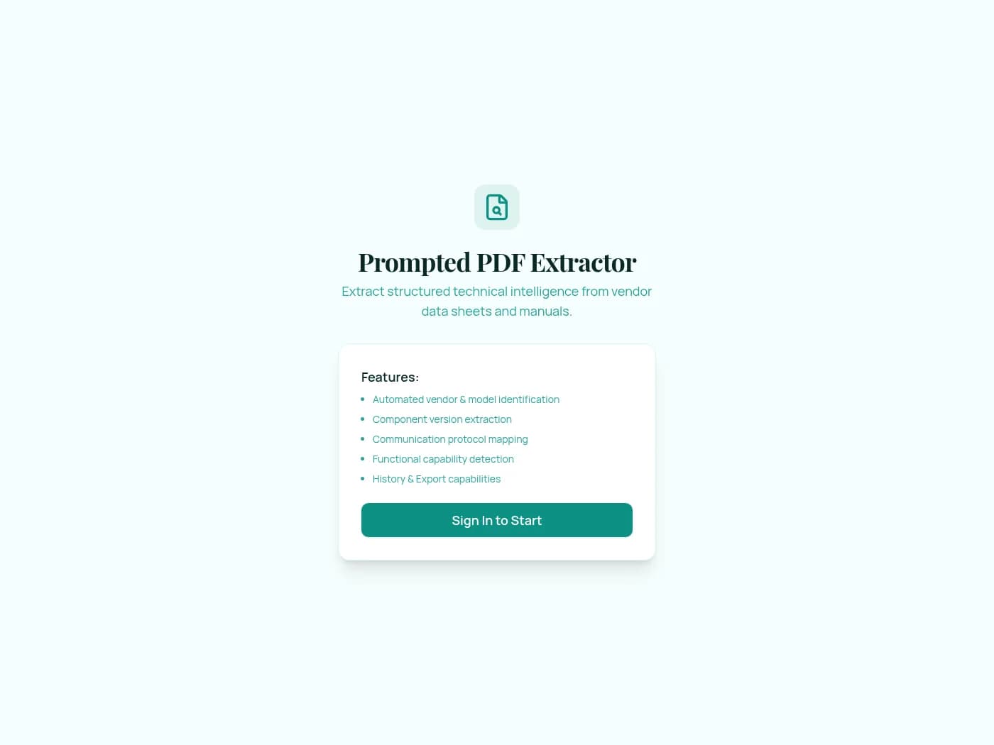 Prompted PDF Extractor