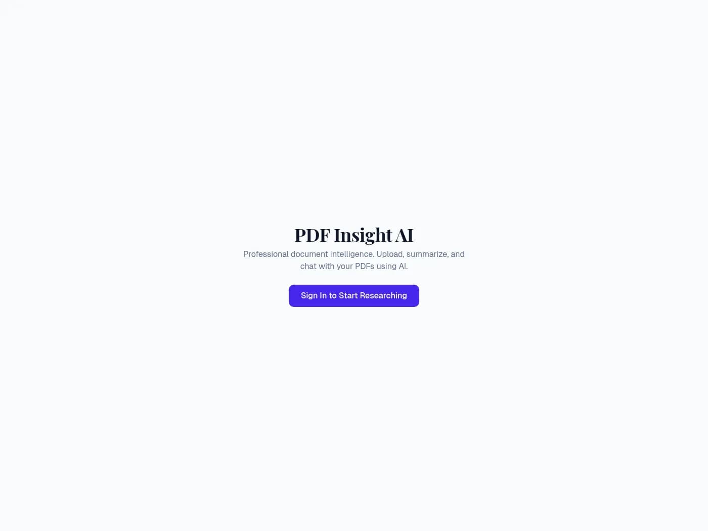 PDF Insight AI
