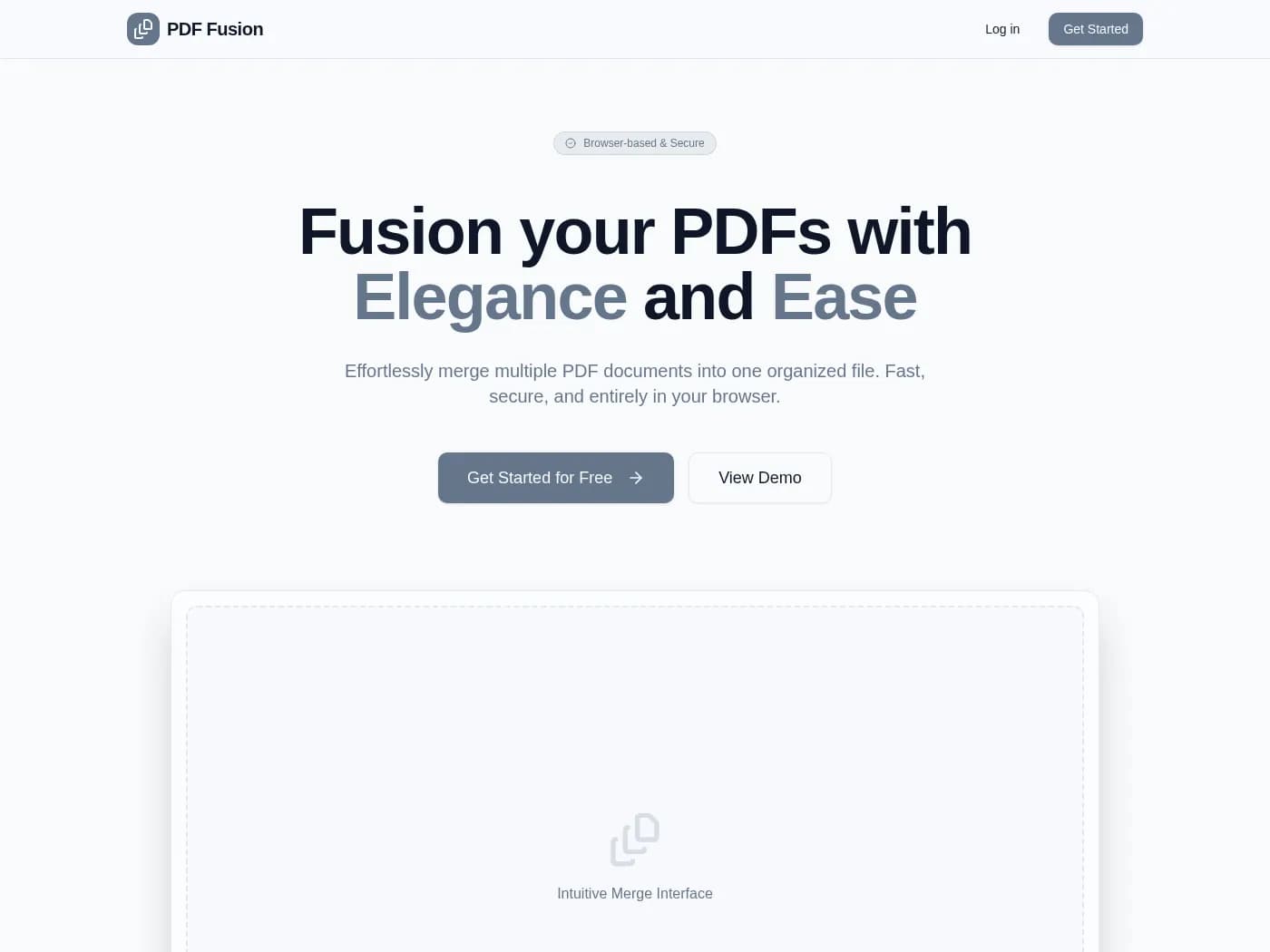 PDF Fusion Webapp
