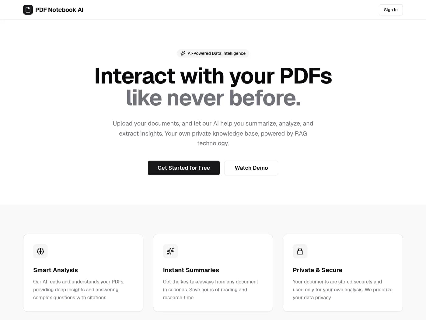 PDF Notebook AI