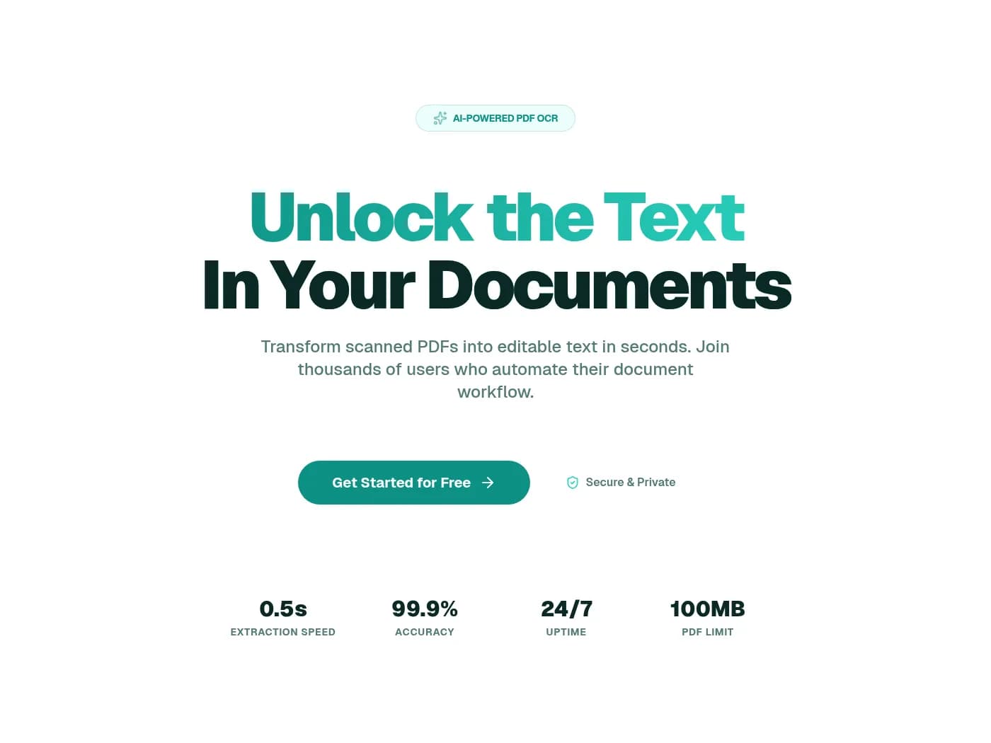 PDF OCR Extractor