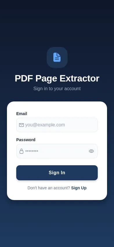 PDF Page Extractor