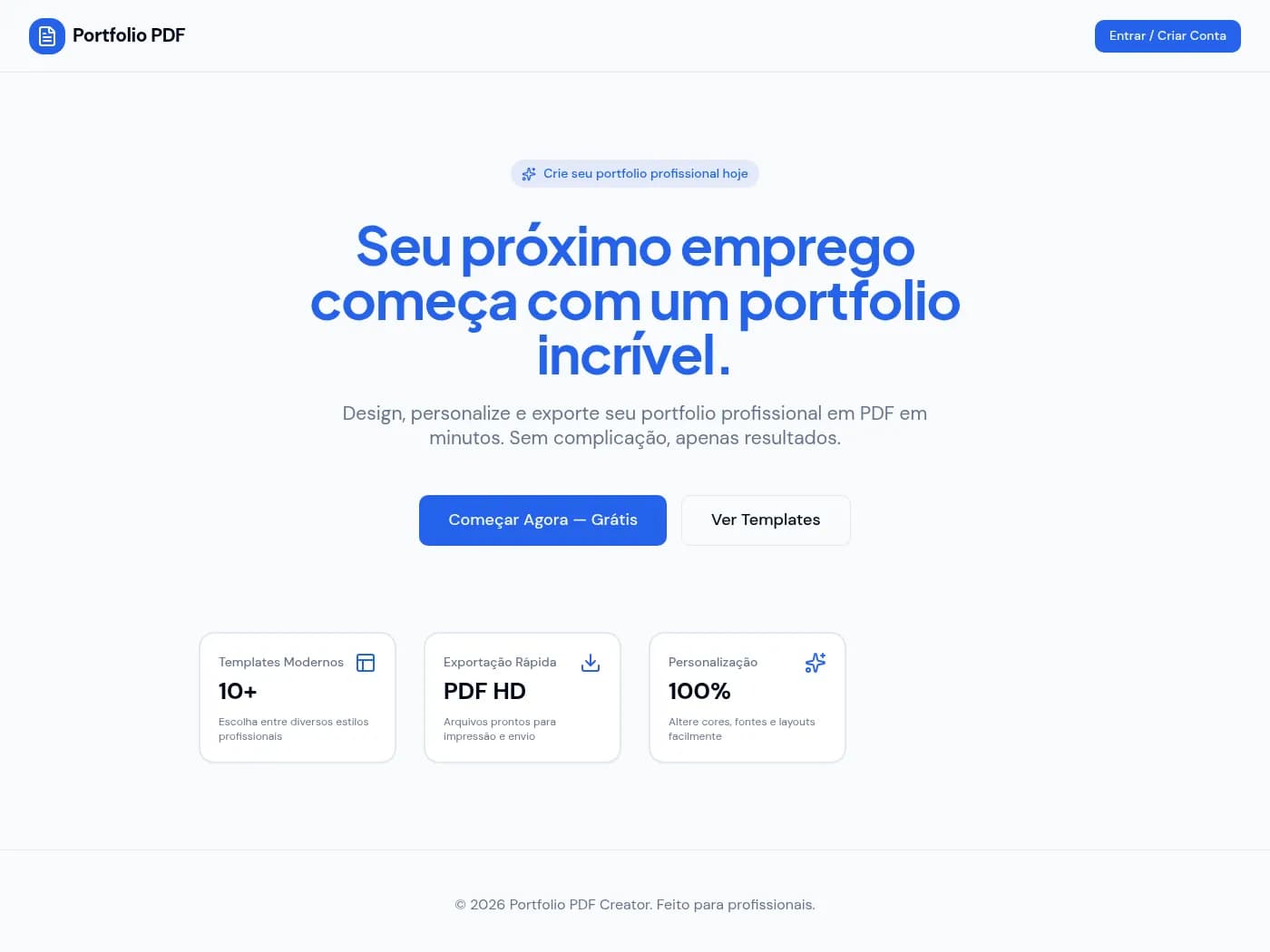 PDF Portfolio Creator