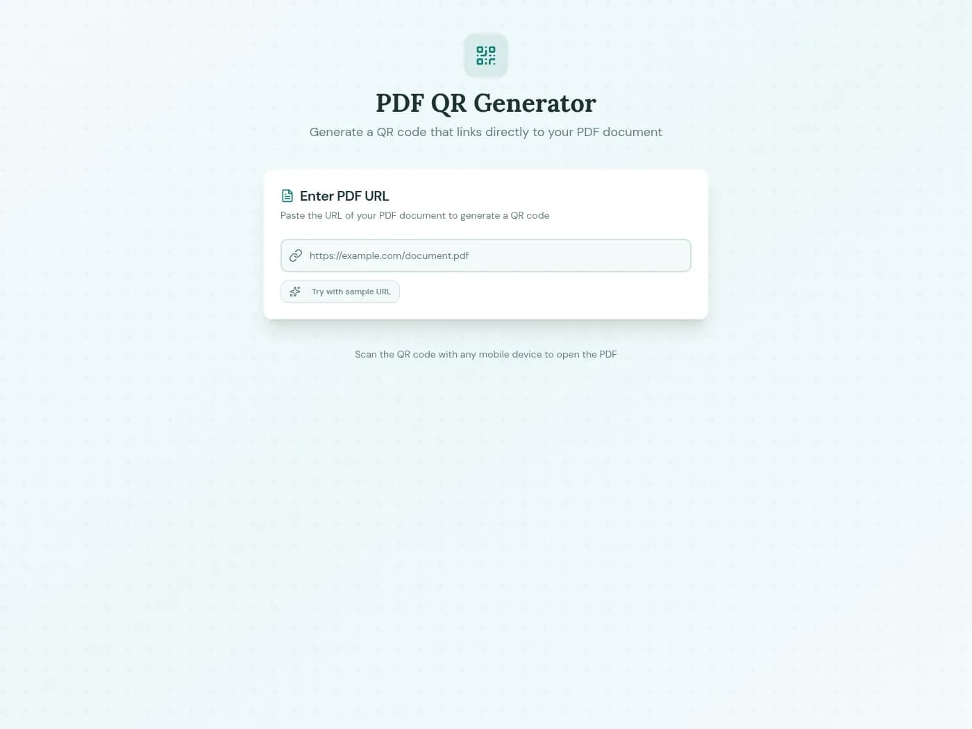 PDF QR Generator