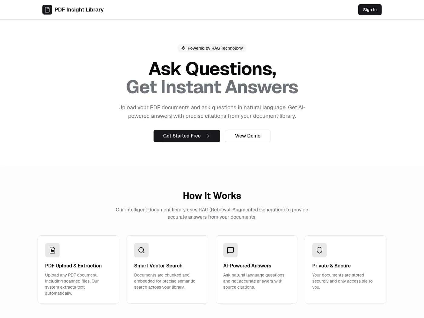 PDF Insight Library