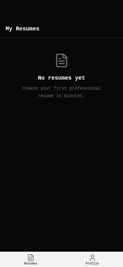 PDF Resume Builder