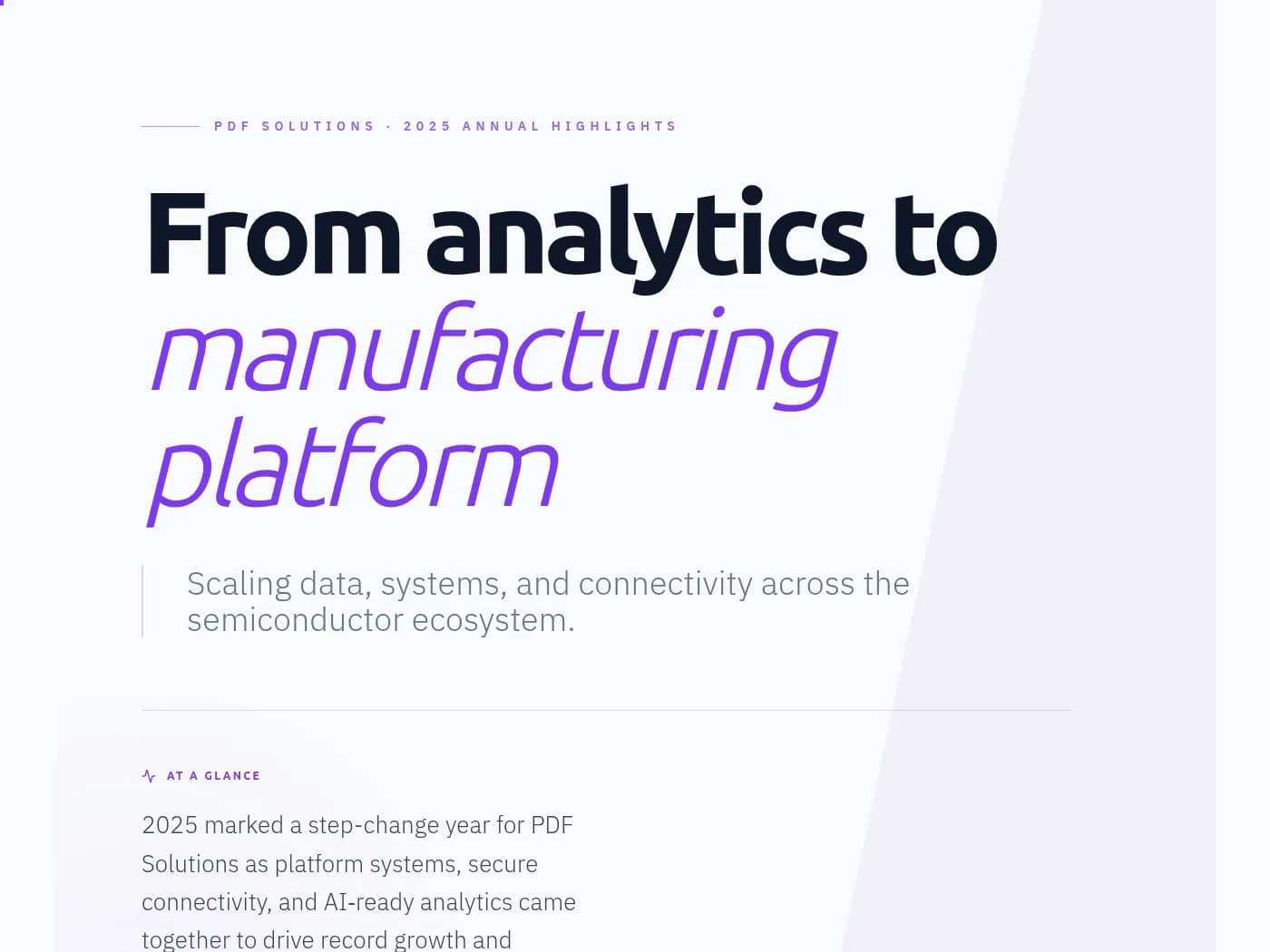 PDF Solutions Story Webpage