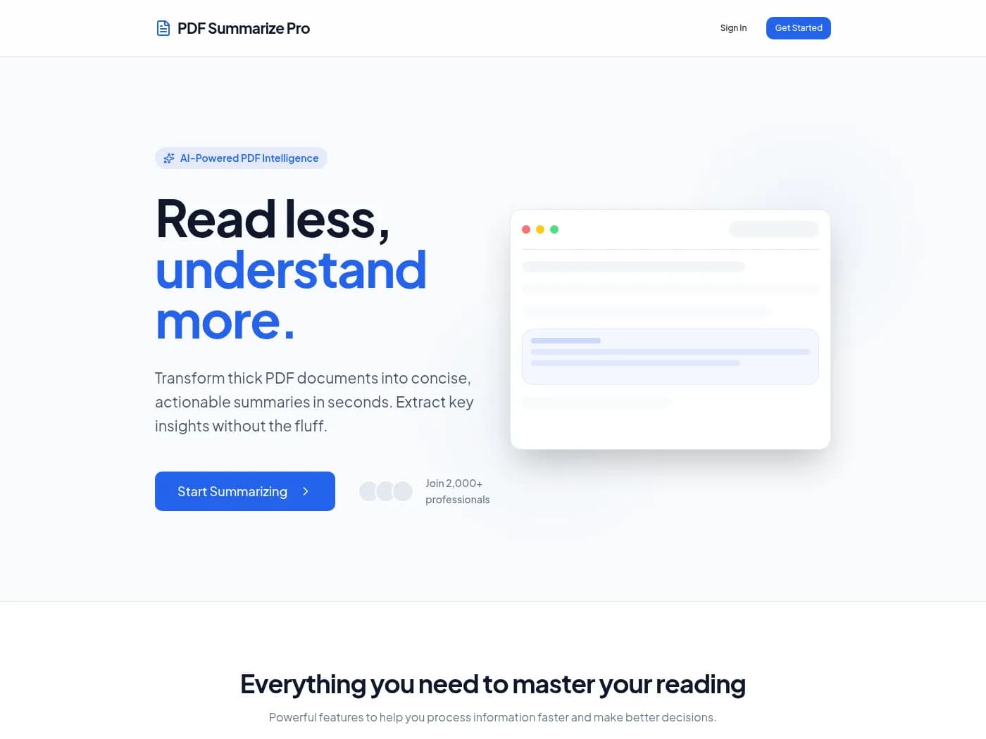 PDF Summarize Pro