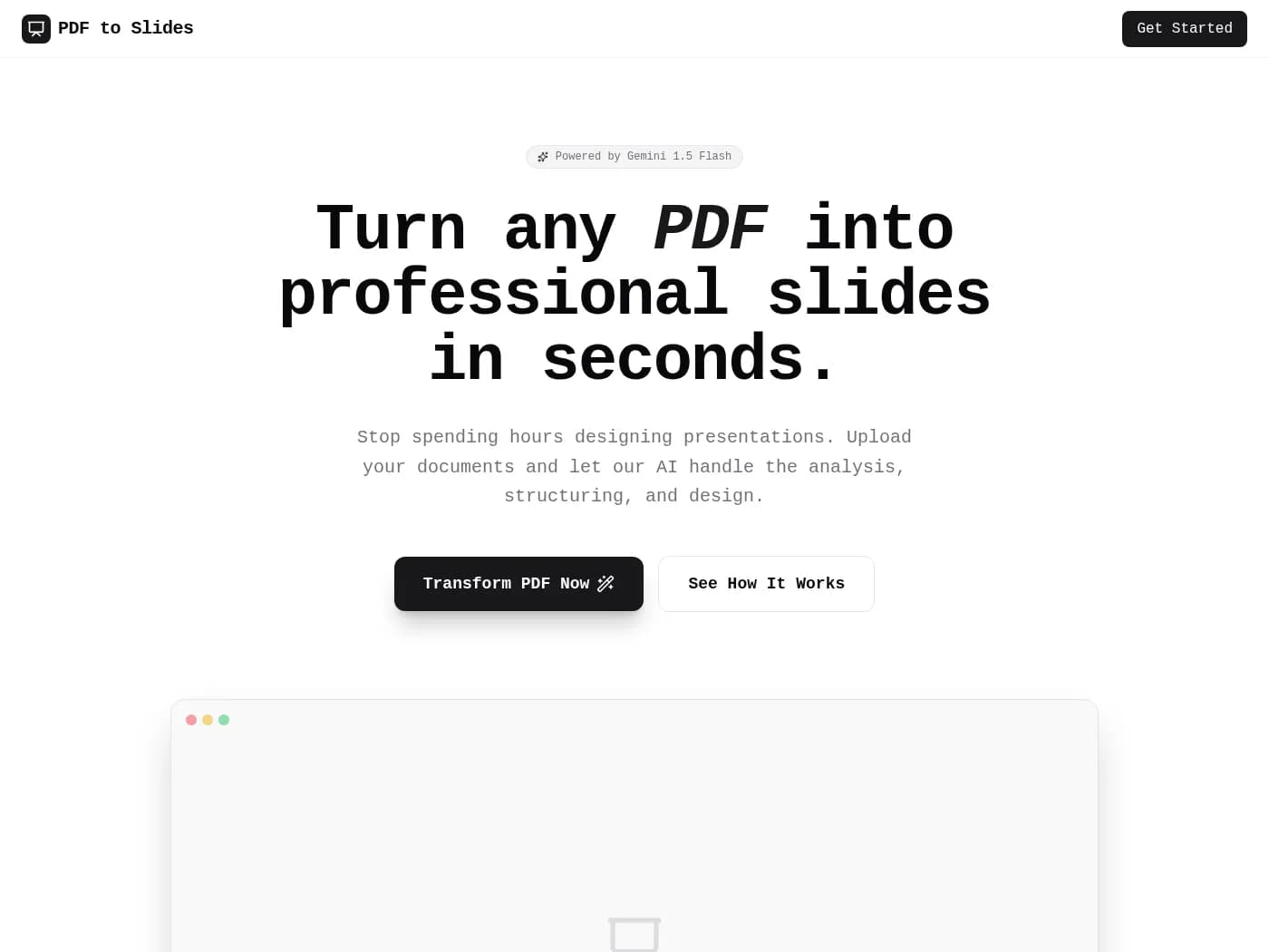 PDF to Slides AI