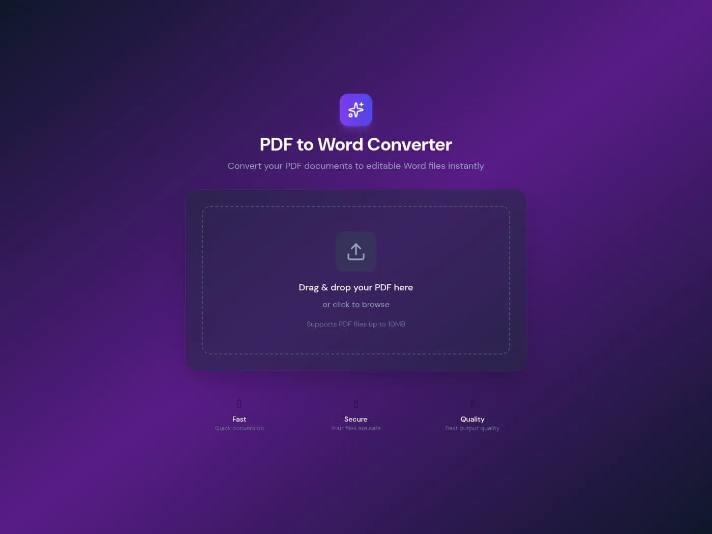PDF2Word Converter