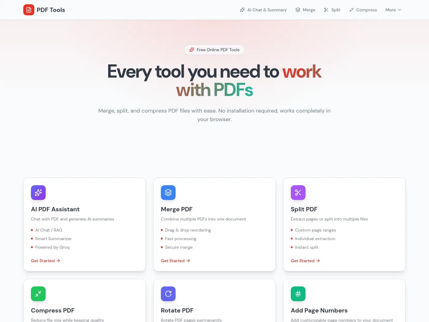 PDF Tools SaaS