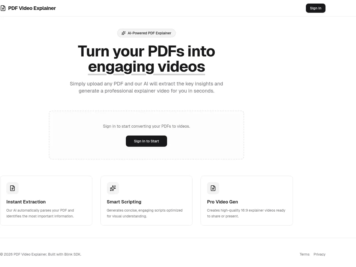PDF Video Explainer