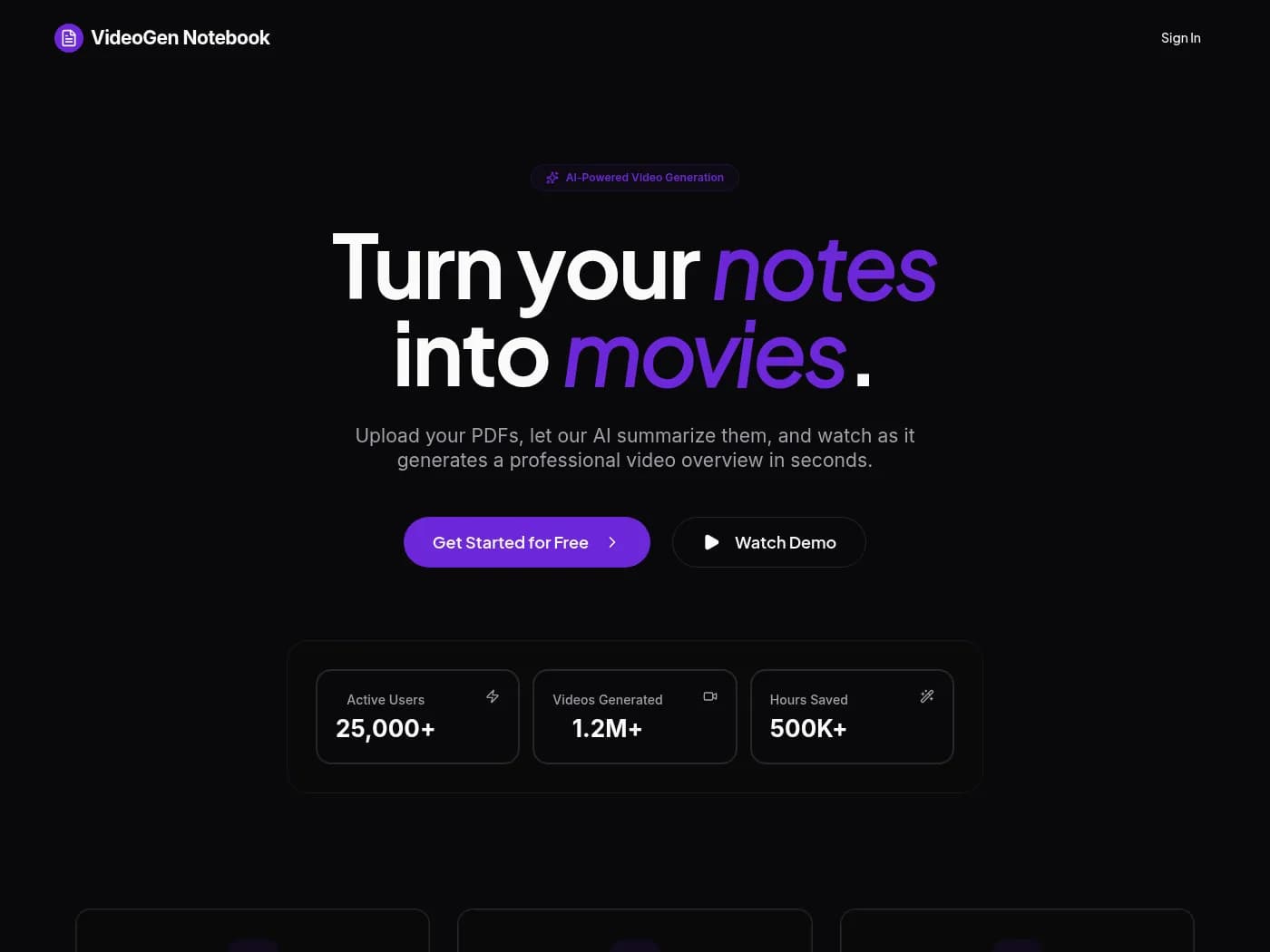 VideoGen Notebook