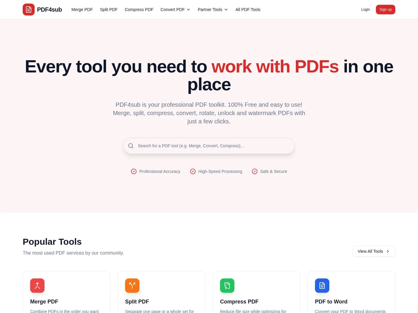 PDF4sub Suite