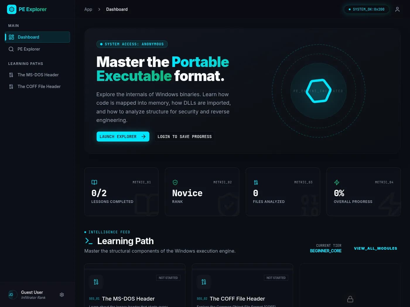 PE Explorer Edu App