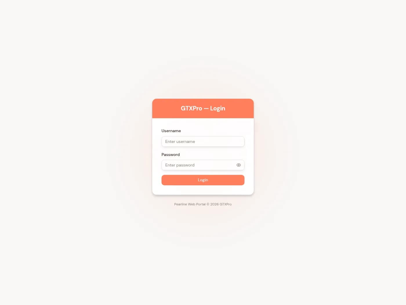 Pearline Web Portal