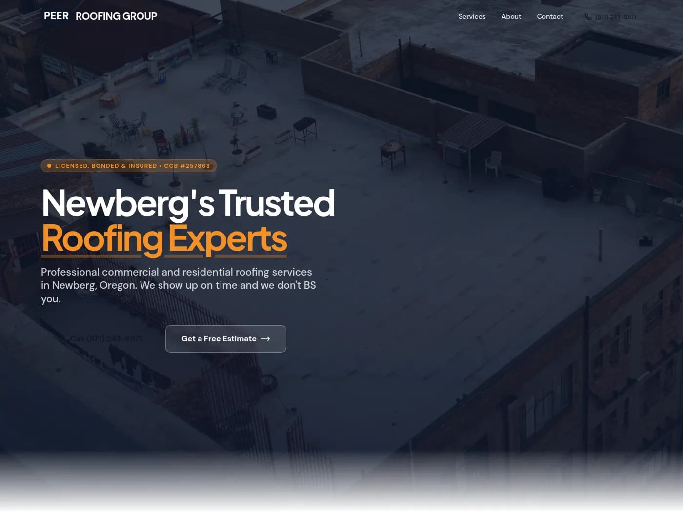 Peer Roofing Website