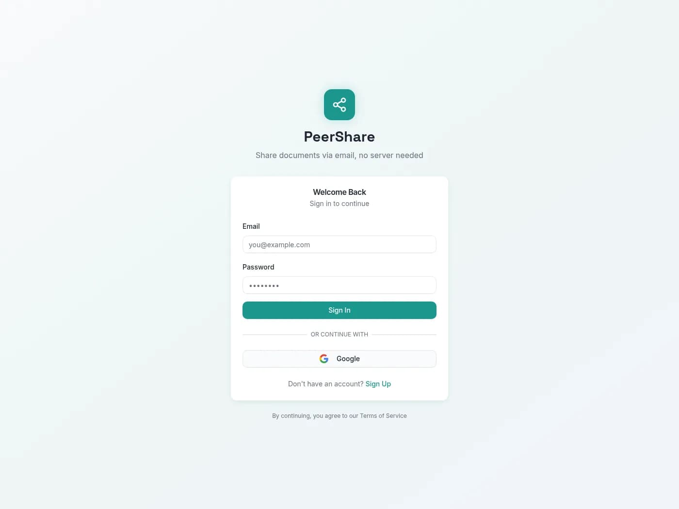 PeerShare News App