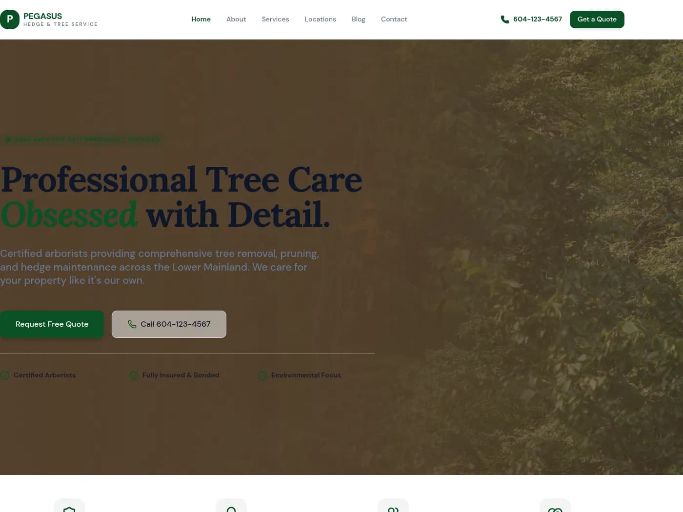 Pegasus Tree Care Site