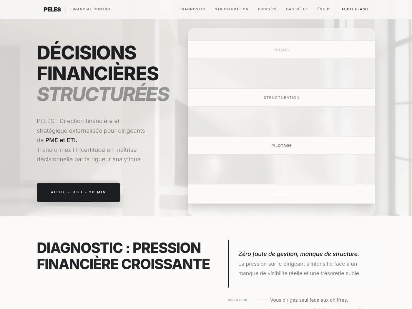 PELES Financial Control Site