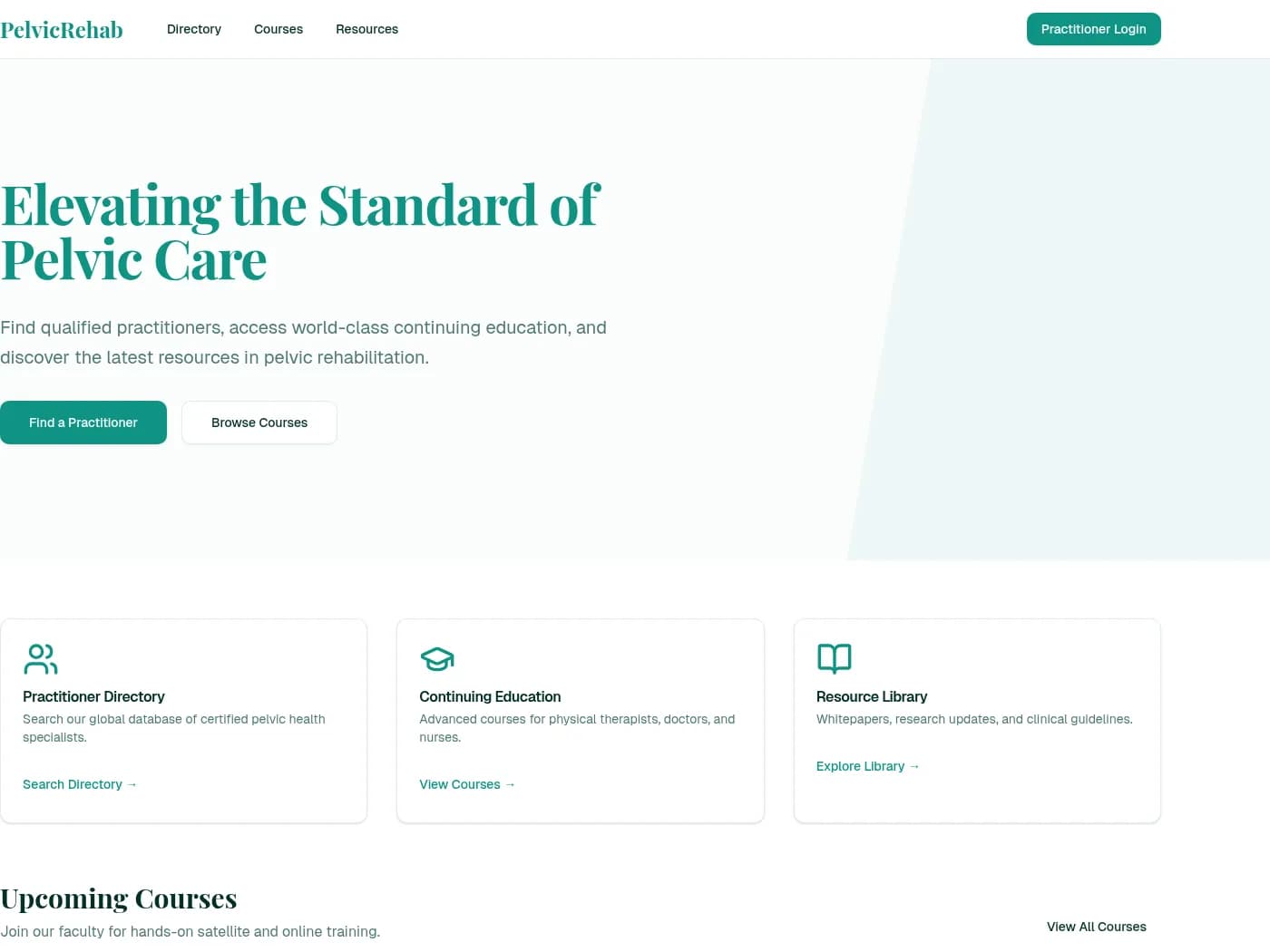 Pelvic Rehab Website Clone