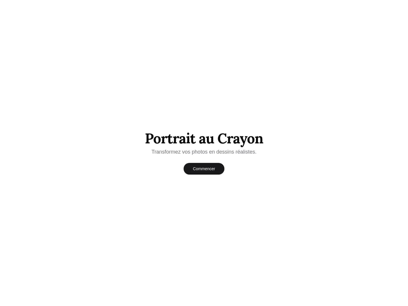 Simple Pencil Portrait Generator