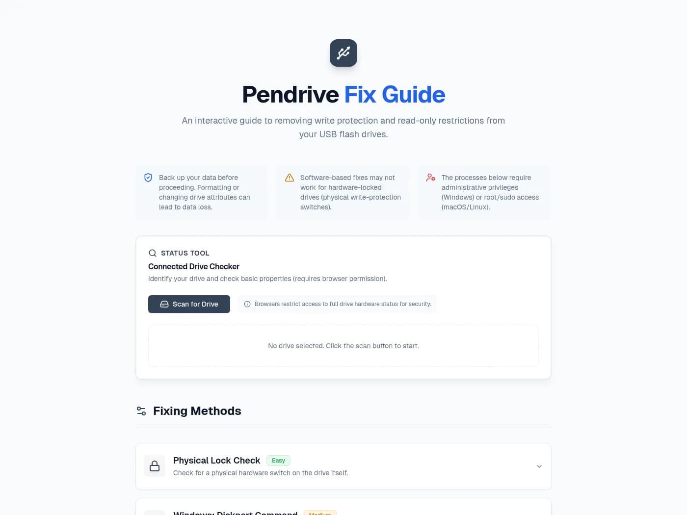 Pendrive Fix Guide