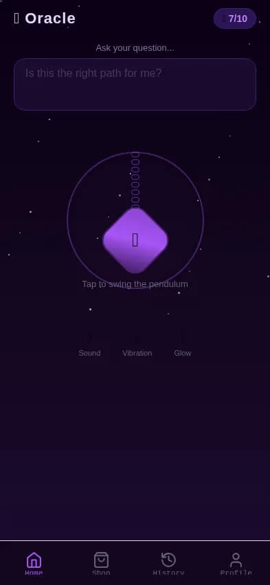 Pendulum Oracle App