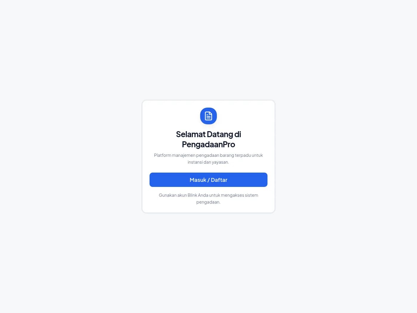 PengadaanPro