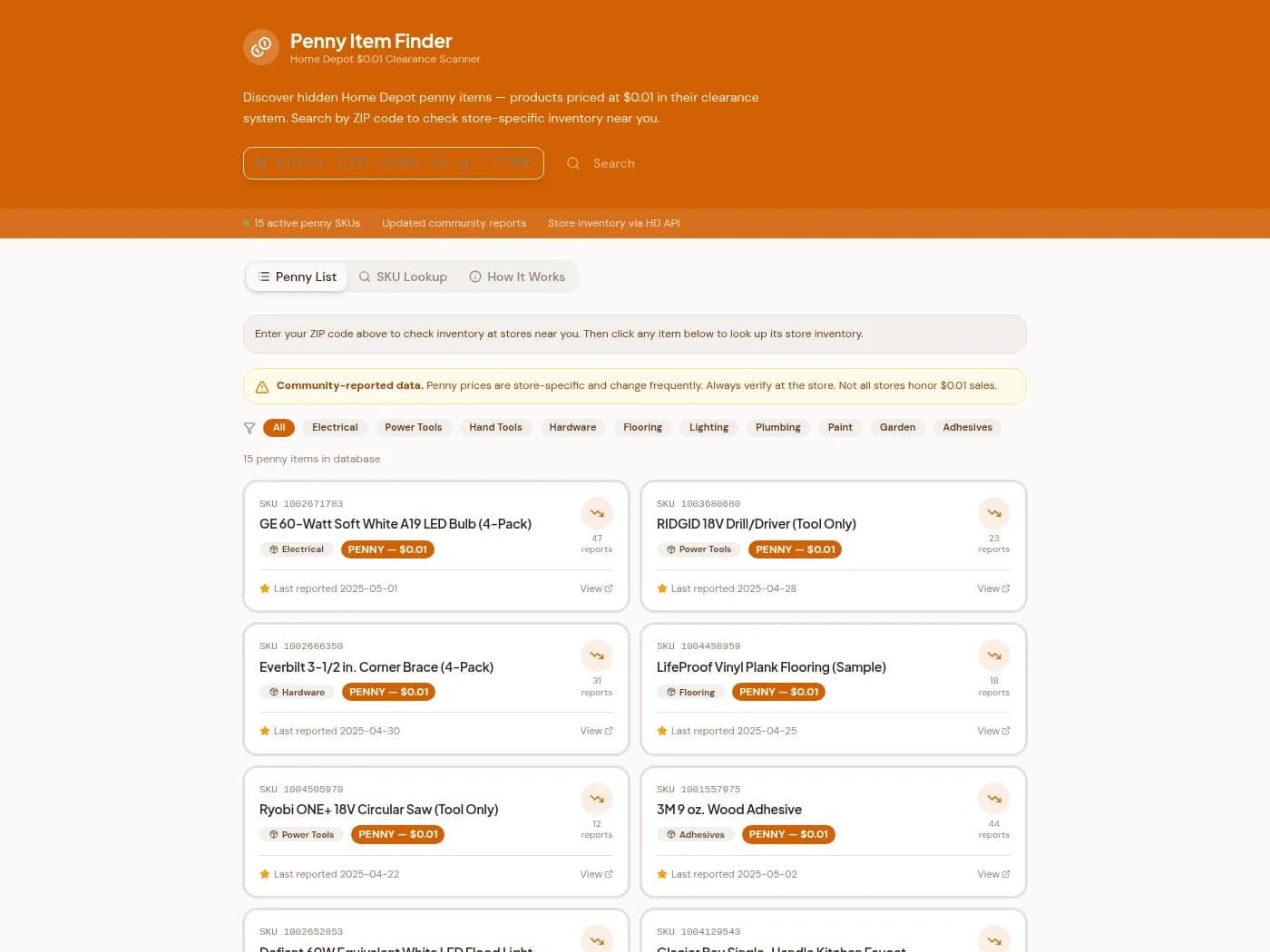 Penny Item Finder