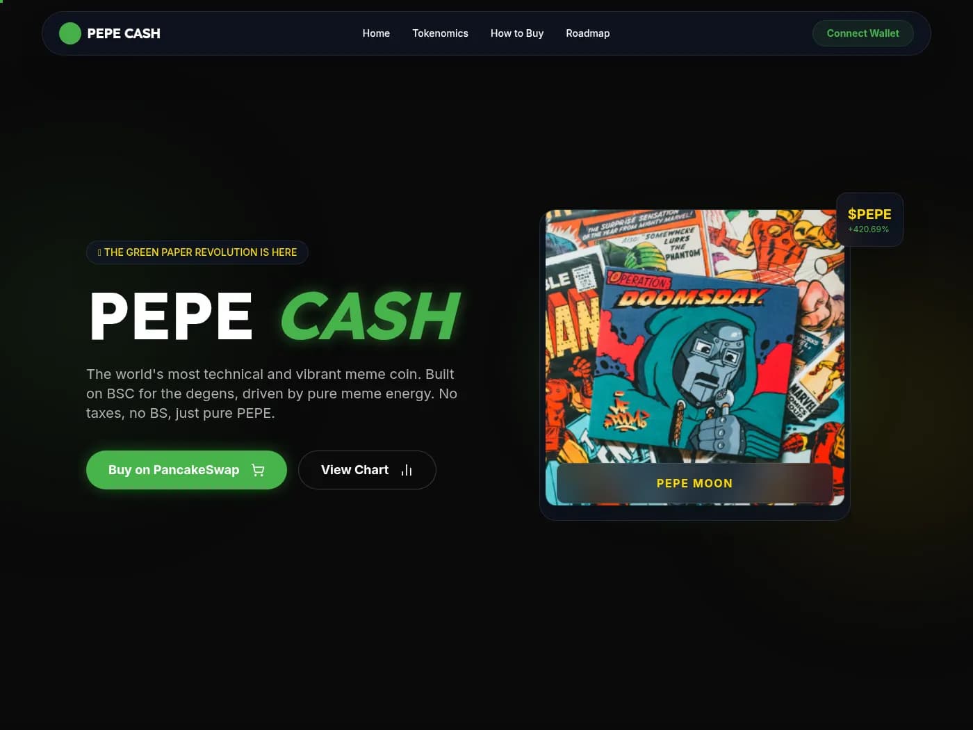 PEPE CASH React SPA